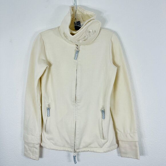 Bench | Jackets & Coats | Bench Womens Wrap Neck Jacket Medium Ivory ...